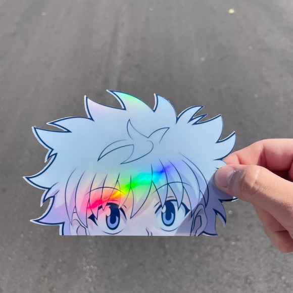 Other | Killua Car Peeker Sticker Holographic | Poshmark